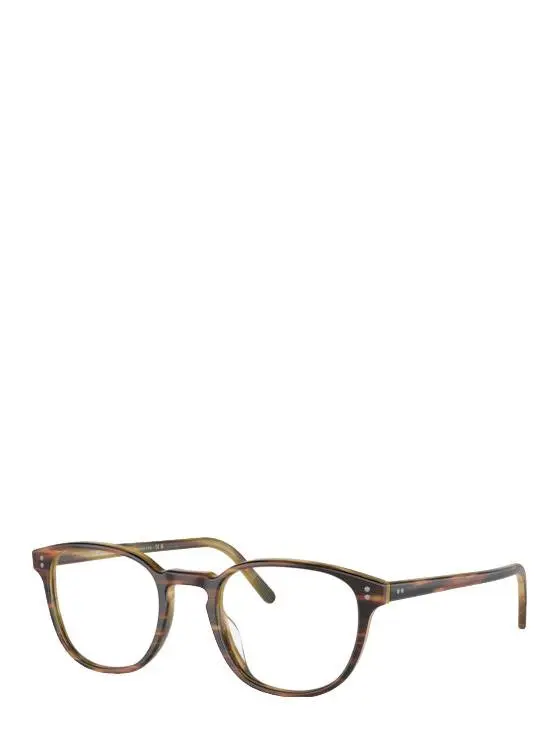 Oliver Spencer Fairmont Eyeglasses - Amaretto-striped Honey