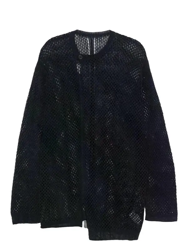 Yohji Yamamoto Open-knit Sweater - Blue