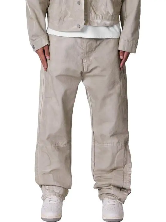 Mnml Ultra Baggy Moto Jeans - Off White