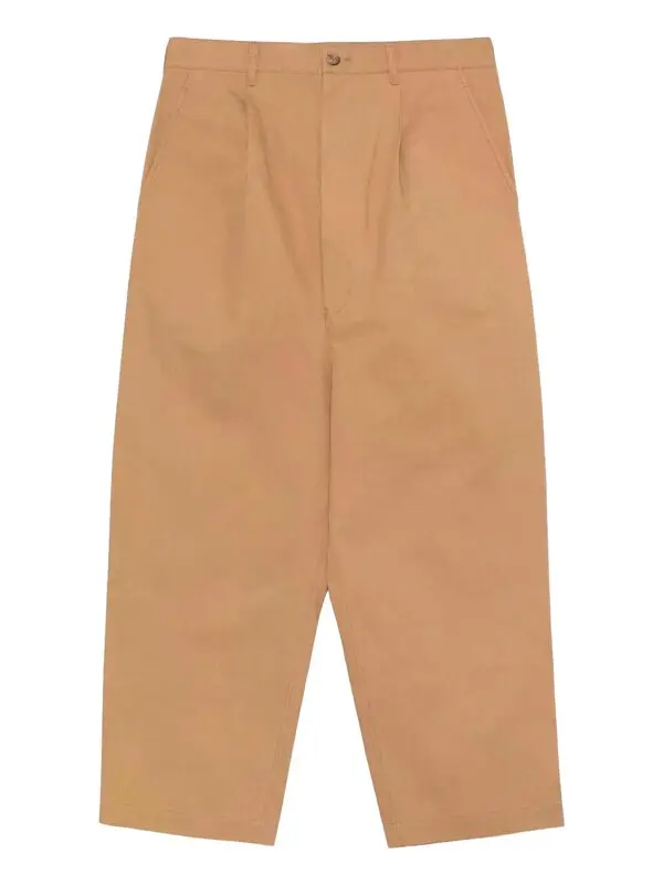 Comme Des Garçons Cotton Trousers - Brown