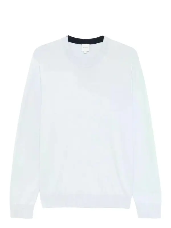 Paul Smith Organic-cotton Knitted Sweater - Blue