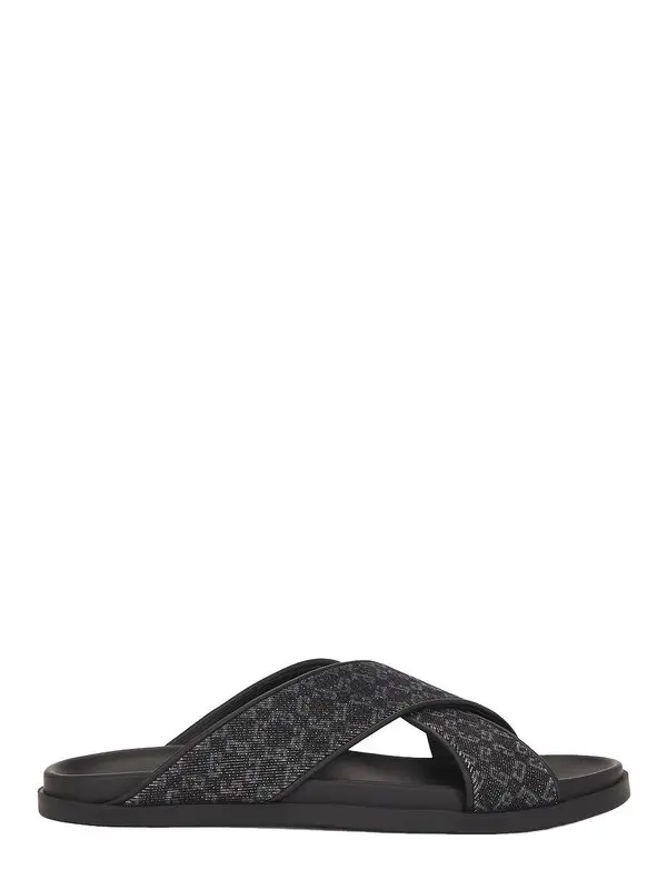 Givenchy G Plage Crossed Strap Sandals - Black
