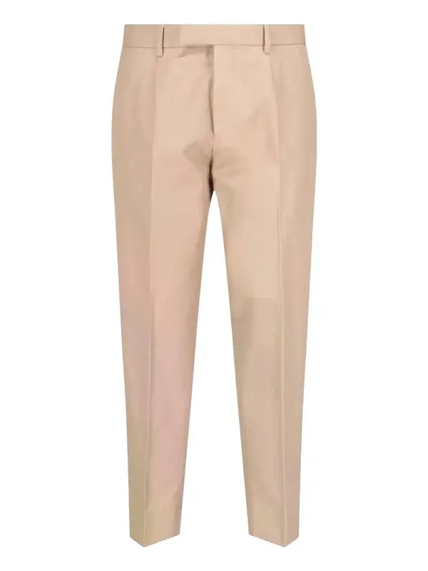 Zegna Pressed Crease Tailored Trousers - Neutrals