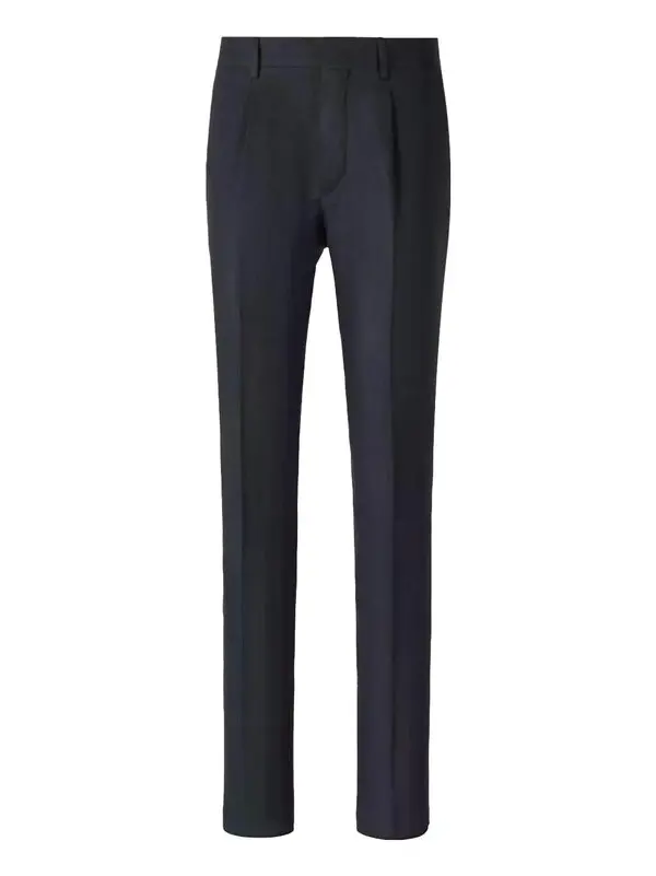 LARDINI Linen Trousers - Blue