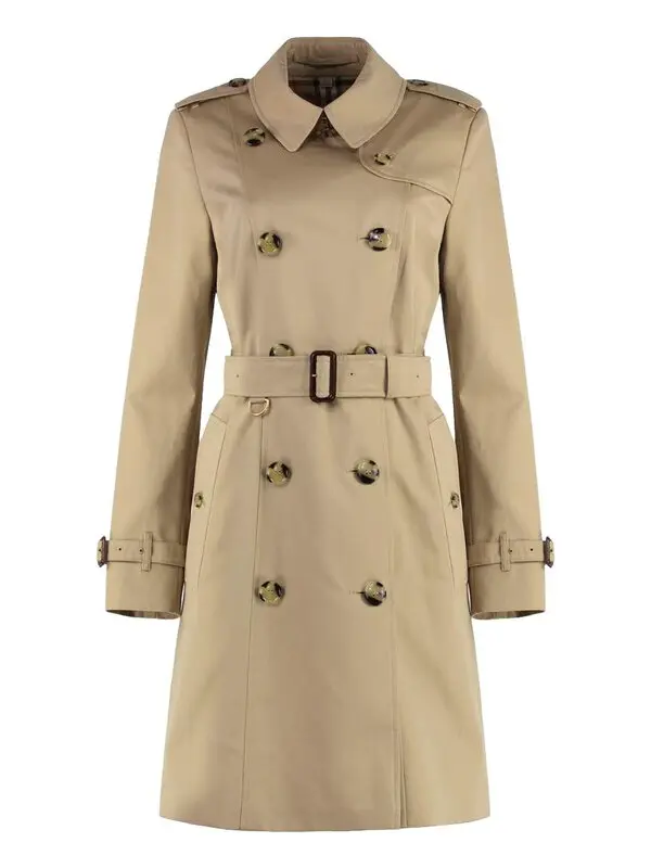 Burberry Double-breasted Trench Coat - Beige