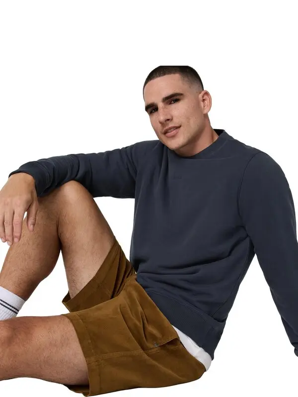 Vuori Cypress Logo Crewneck Shirt - Navy