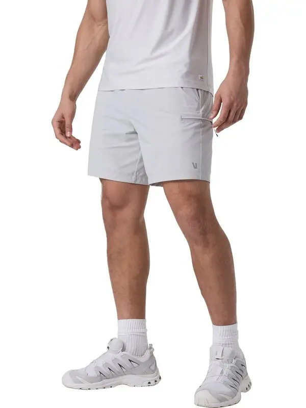 Vuori Feet Sport Unlined 7 Shorts - Sky Grey