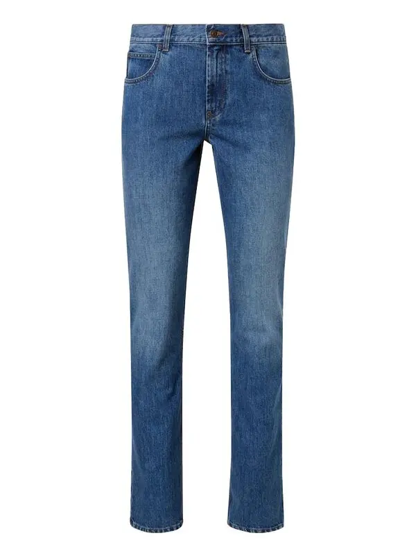 THE ROW Jaxon Straight Leg Jeans - Blue