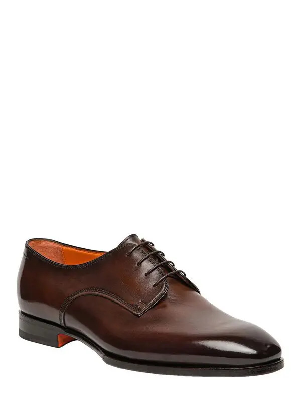 Santoni Archer Derby - Dark Brown