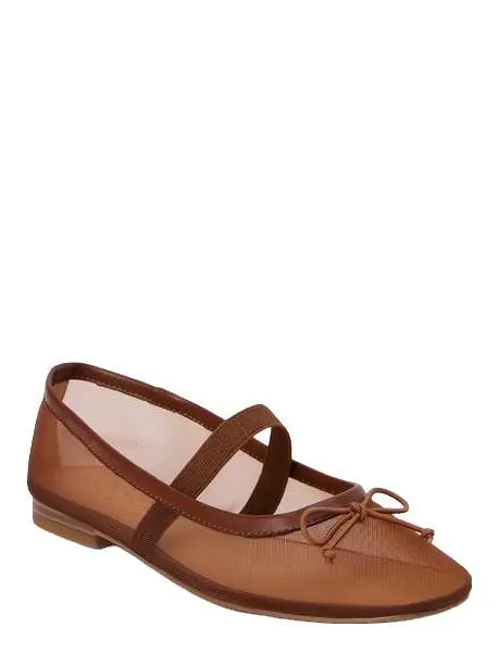 Matisse Bronx Mesh Ballerina Flat - Brown Mesh