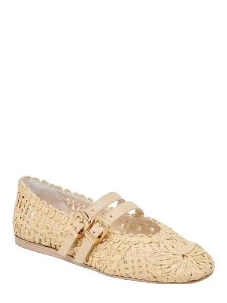 Dolce Vita Baylee Raffia Flat - Light Natural Macrame