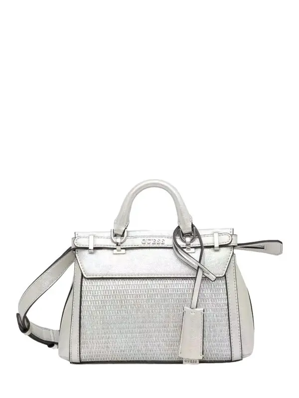 Guess Logo-lettering Tote - Silver