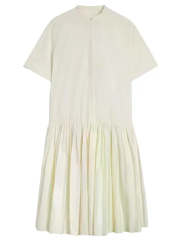 JIL SANDER Cotton Shirt Dress - Neutrals