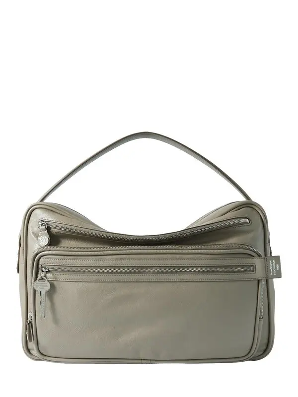 Acne Studios Camerero Textured-leather Tote - Brown