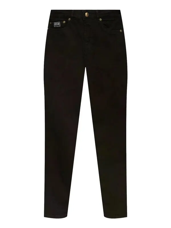 Versace Logo Patch Jeans - Black