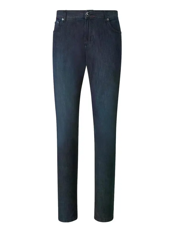 RICHARD J. BROWN Logo-embroidered Jeans - Blue
