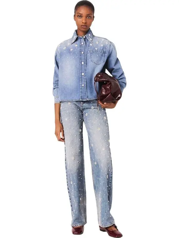Maje Denim Shirt - Blue