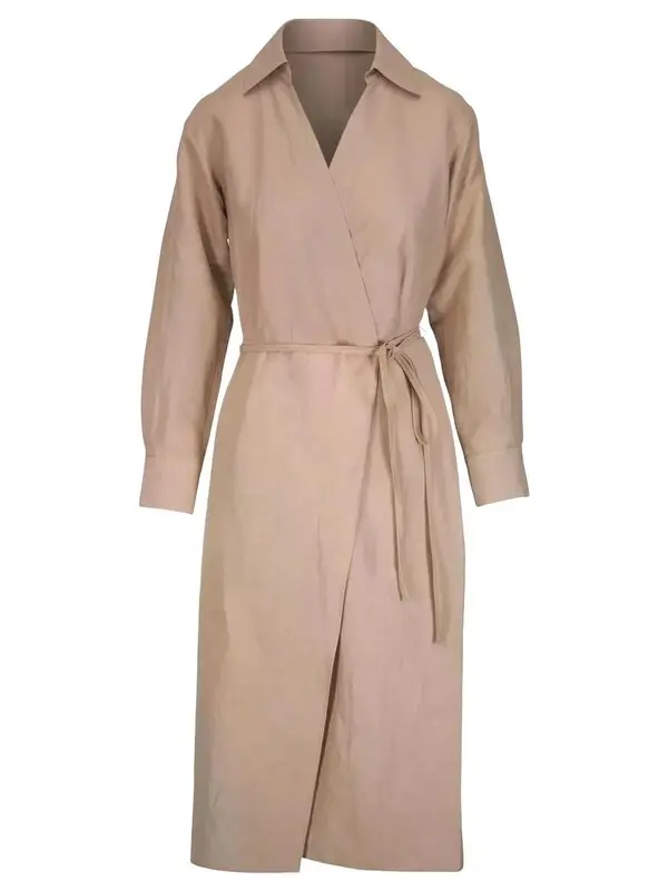 Vince Wrapped Dress - Neutrals