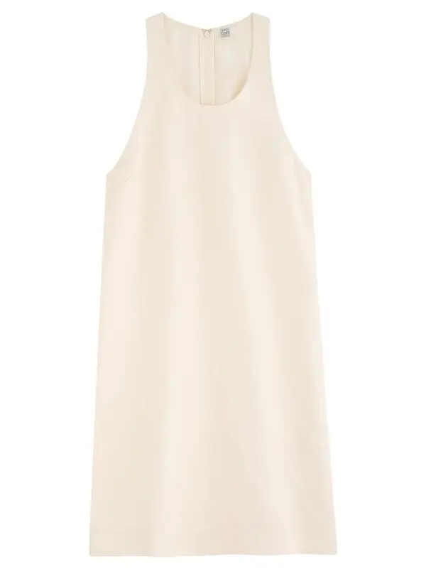 TOTÊME Satin Mini Dress - Ecru