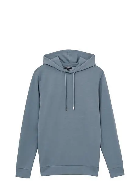 REISS Fabien Drawstring Hoody - Airforce Blue