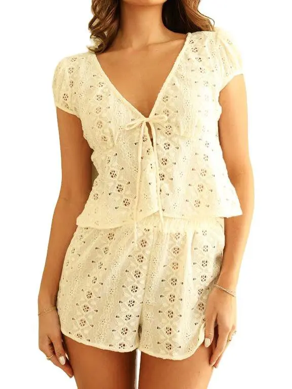 DIPPIN DAISY'S Meadowland Top - White