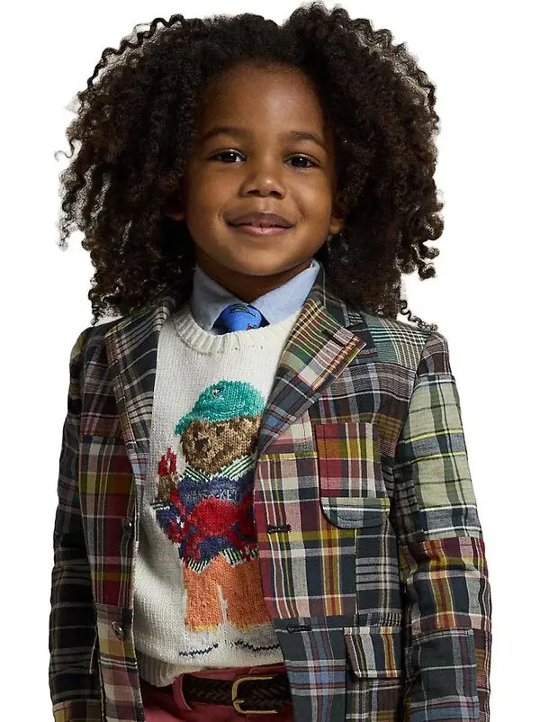 Ralph Lauren Plaid Cotton Sport Coat - Madras Patchwork