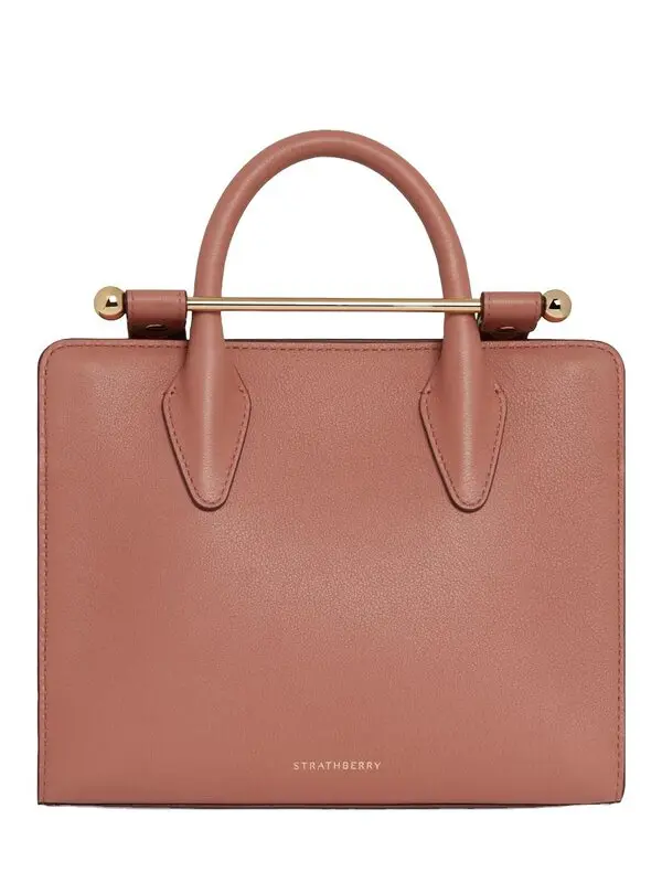 Strathberry Nano Leather Tote - Sienna
