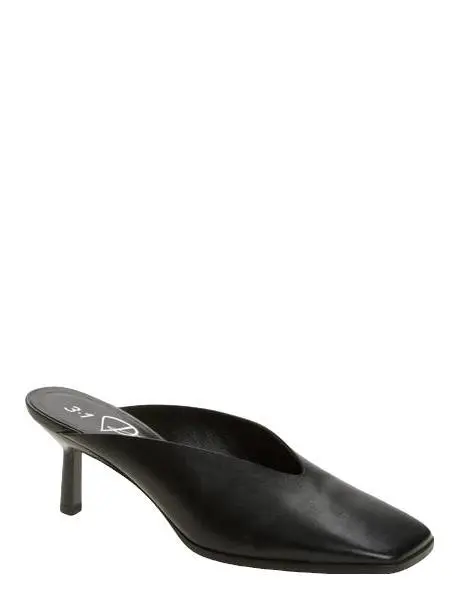 3.1 Phillip Lim Leather Mule - Black