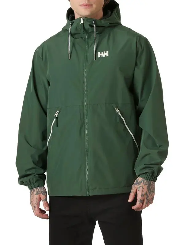 Helly Hansen Sandoy Waterproof Rain Jacket - Jungle Green
