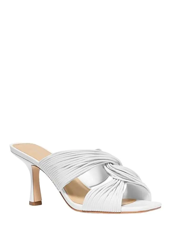 Michael Kors Alessia Slide Sandals - Optic White