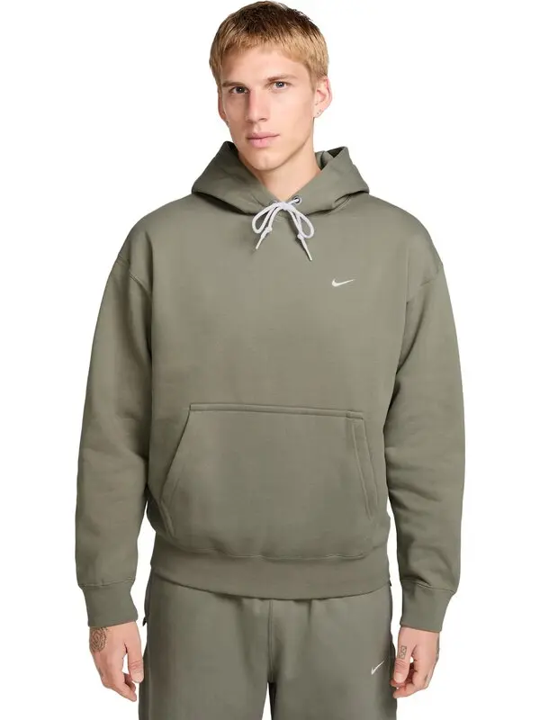 Nike Solo Swoosh Fleece Pullover Hoodie - Green