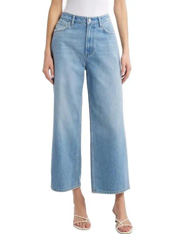Rails High Waist Crop Wide Leg Jeans - Harbor