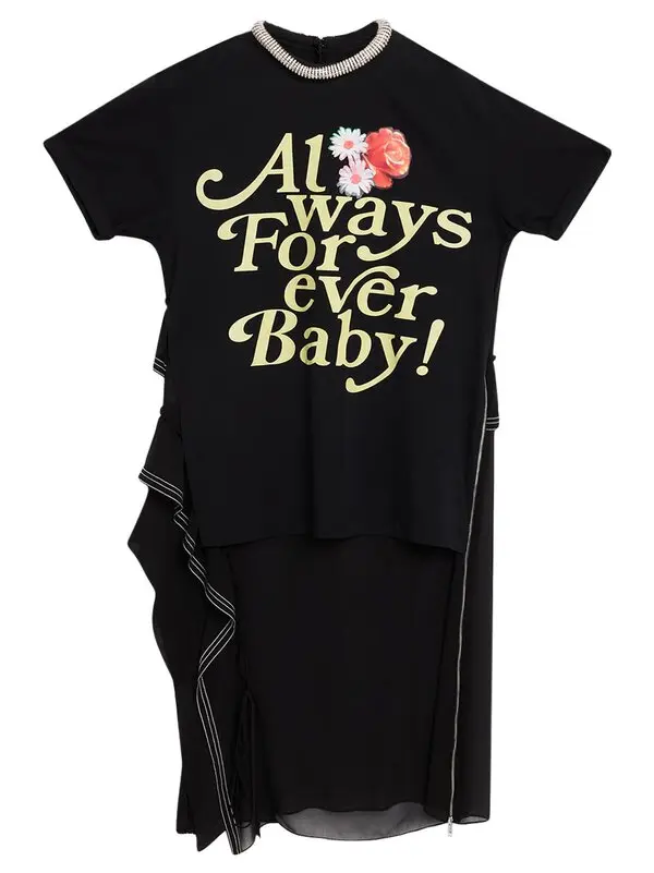 3.1 Phillip Lim Always Forever Baby T-shirt Dress - Blk Multi