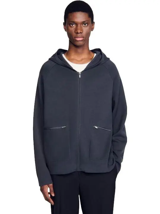 Sandro Milano Knit Hooded Cardigan - Fonte