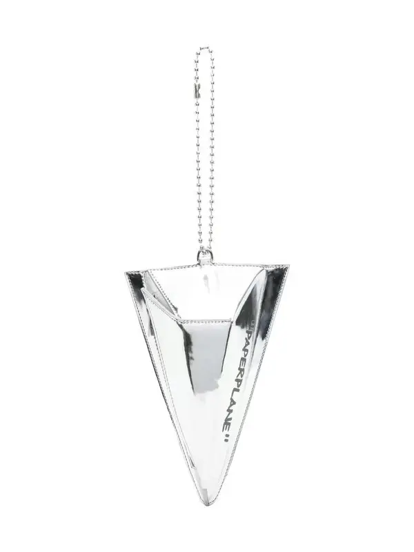 Off-White Paperplane Clutch Bag - Silver