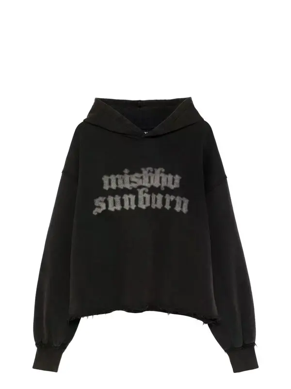 MISBHV Sunburn Cropped Hoodie - Black