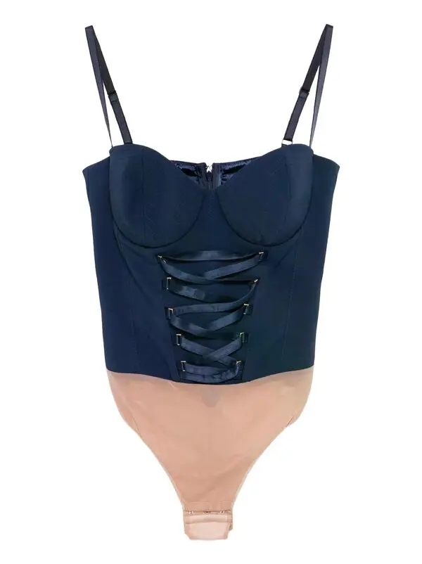 Elisabetta Franchi Crepe Bodysuit - Blue