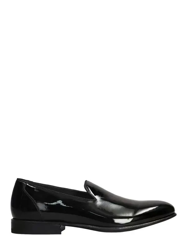 GREEN GEORGE Leather Loafers - Black