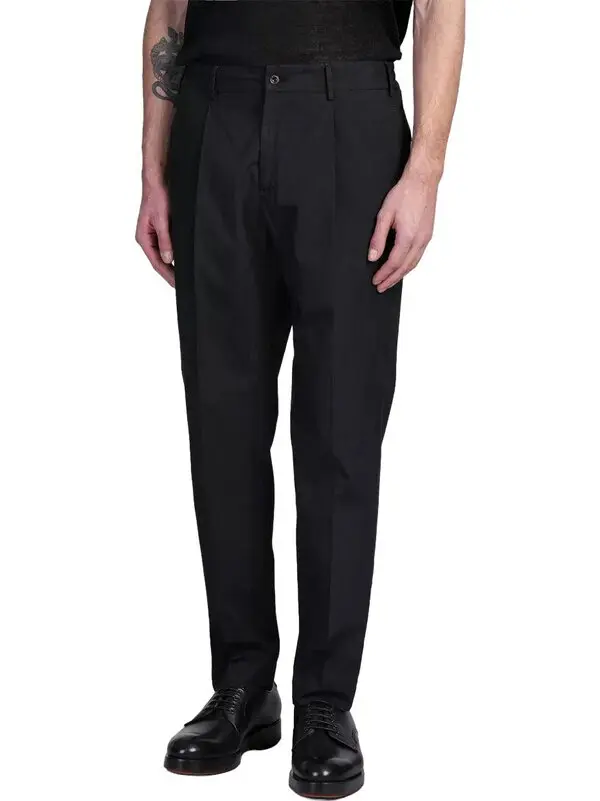 SANTANIELLO Tailored Trousers - Black