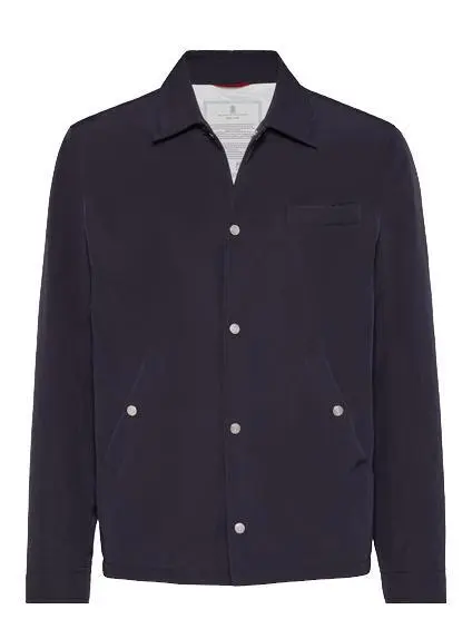 Brunello Cucinelli Shirt-style Outerwear Jacket - Blue