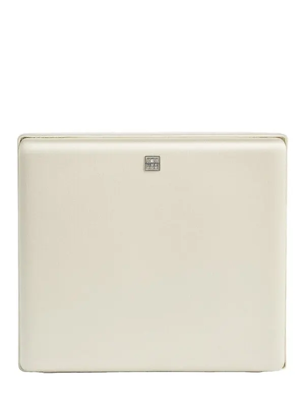 TOTÊME Satin Box Clutch - Ecru