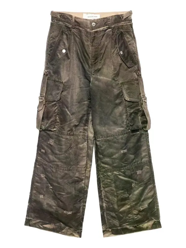 FENG CHEN WANG Sandwash Cargo Pants - Brown