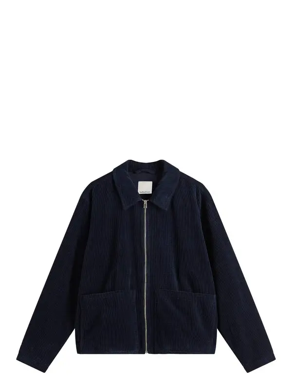 You Must Create Bay City Corduroy Bomber Jacket - Navy