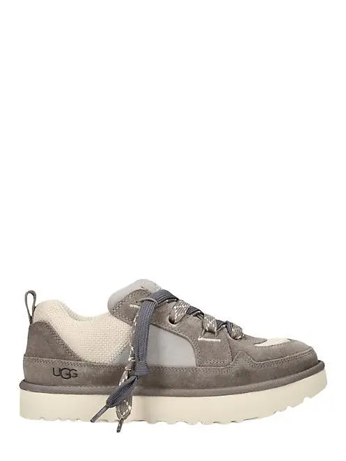 UGG Lowmel Suede And Mesh Low-top Trainers - Taupe