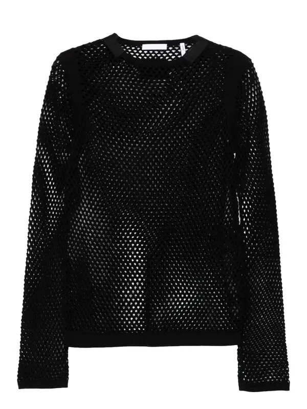 Helmut Lang Mesh Sweater - Black