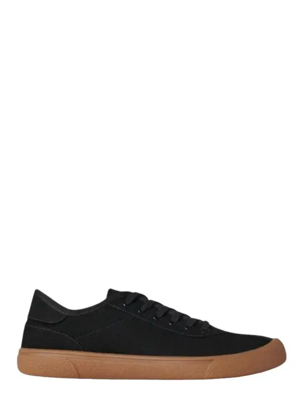 THE ROW Canvas Low-top Sneakers - Black