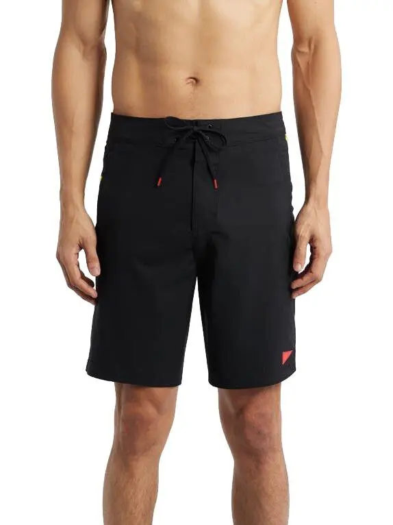 FLORENCE Standard Issue Water Repellent Board Shorts - Black