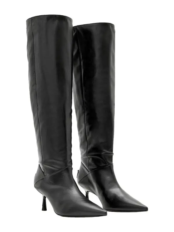 All Saints Odyssey Slouch Leather Boots - Black