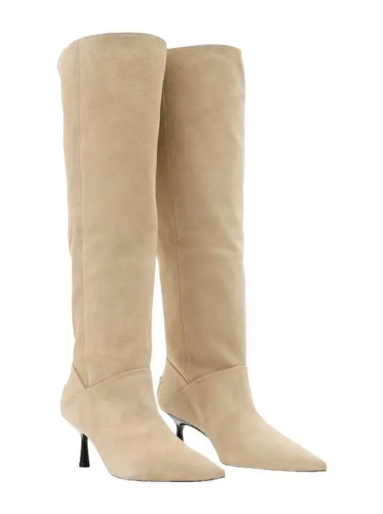 All Saints Odyssey Slouch Boots - Sand Brown