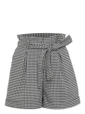 THEO THE LABEL Erato Houndstooth Short - Black/white